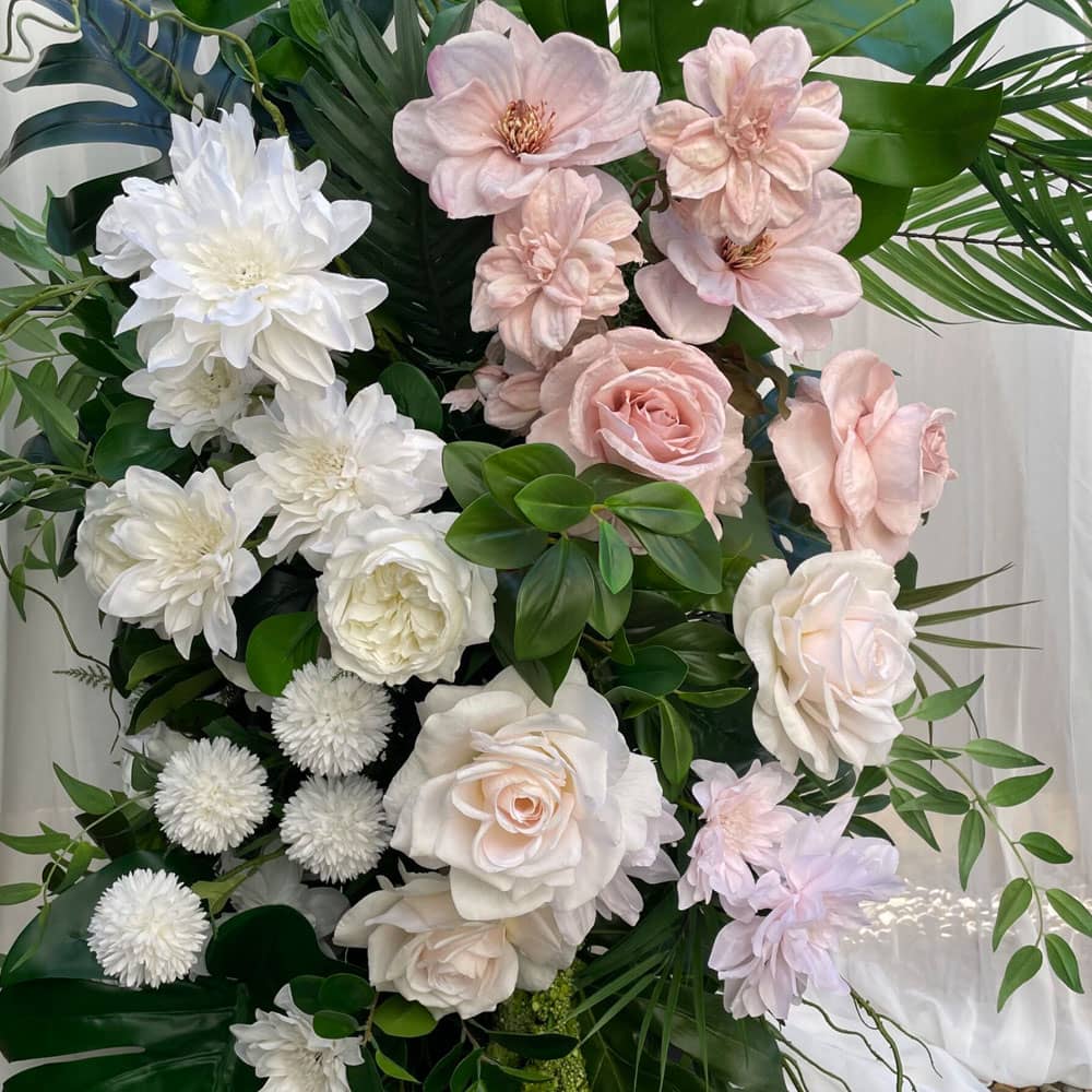 Blush & White Greenery - NS Prop Styling