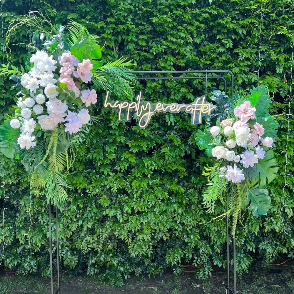 Blush & White Greenery - NS Prop Styling