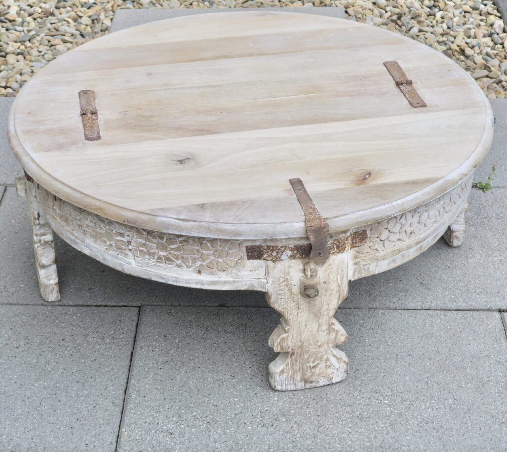 Large Chakki Table with Lid - NS Prop Styling