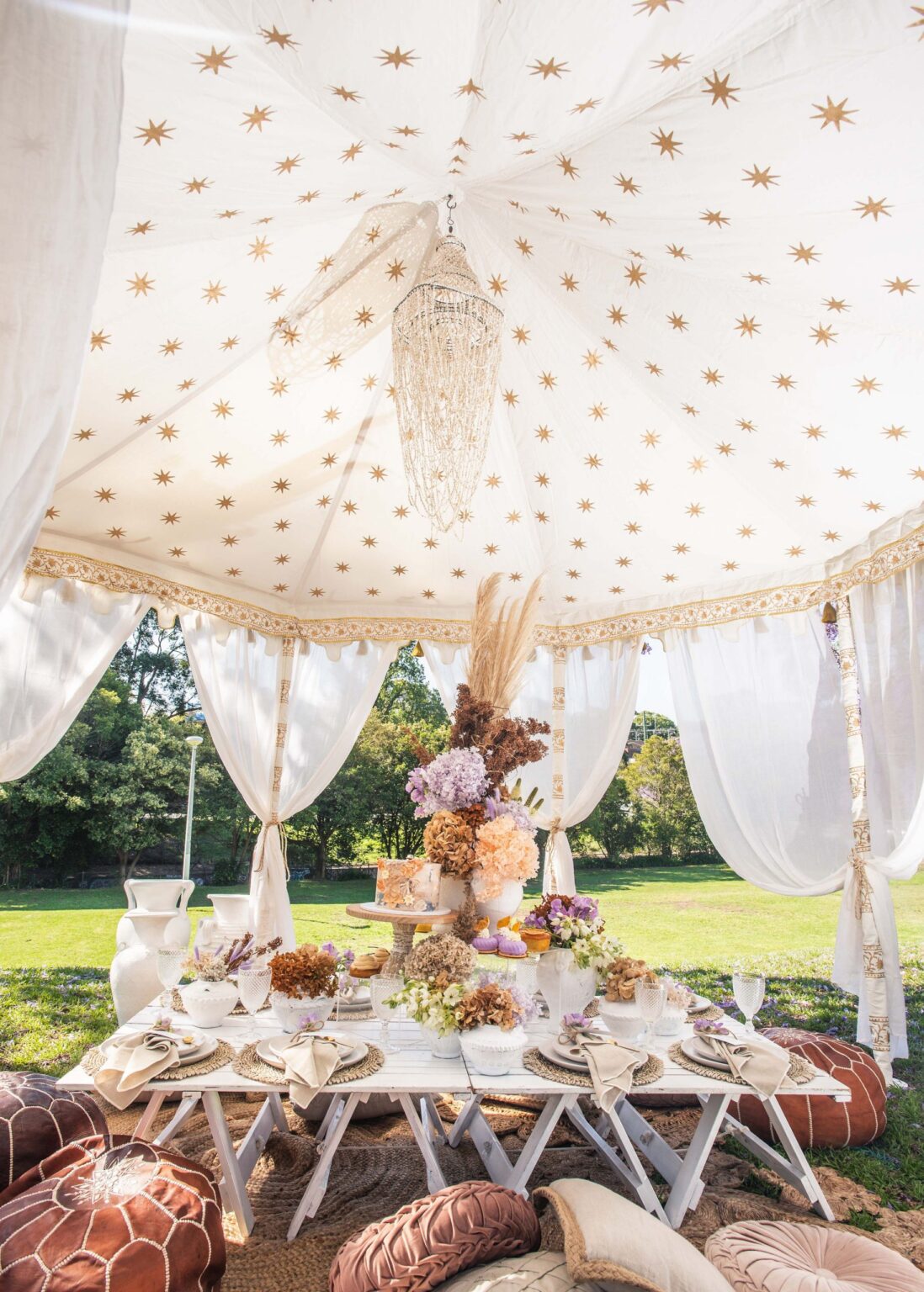 4m Luxury Boho Tent | Marquee - NS Prop Styling