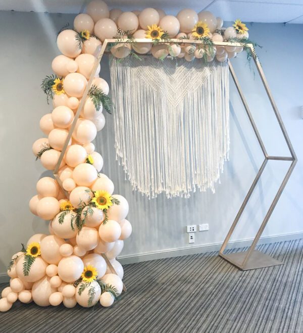 Gold Hexagon Arch - NS Prop Styling