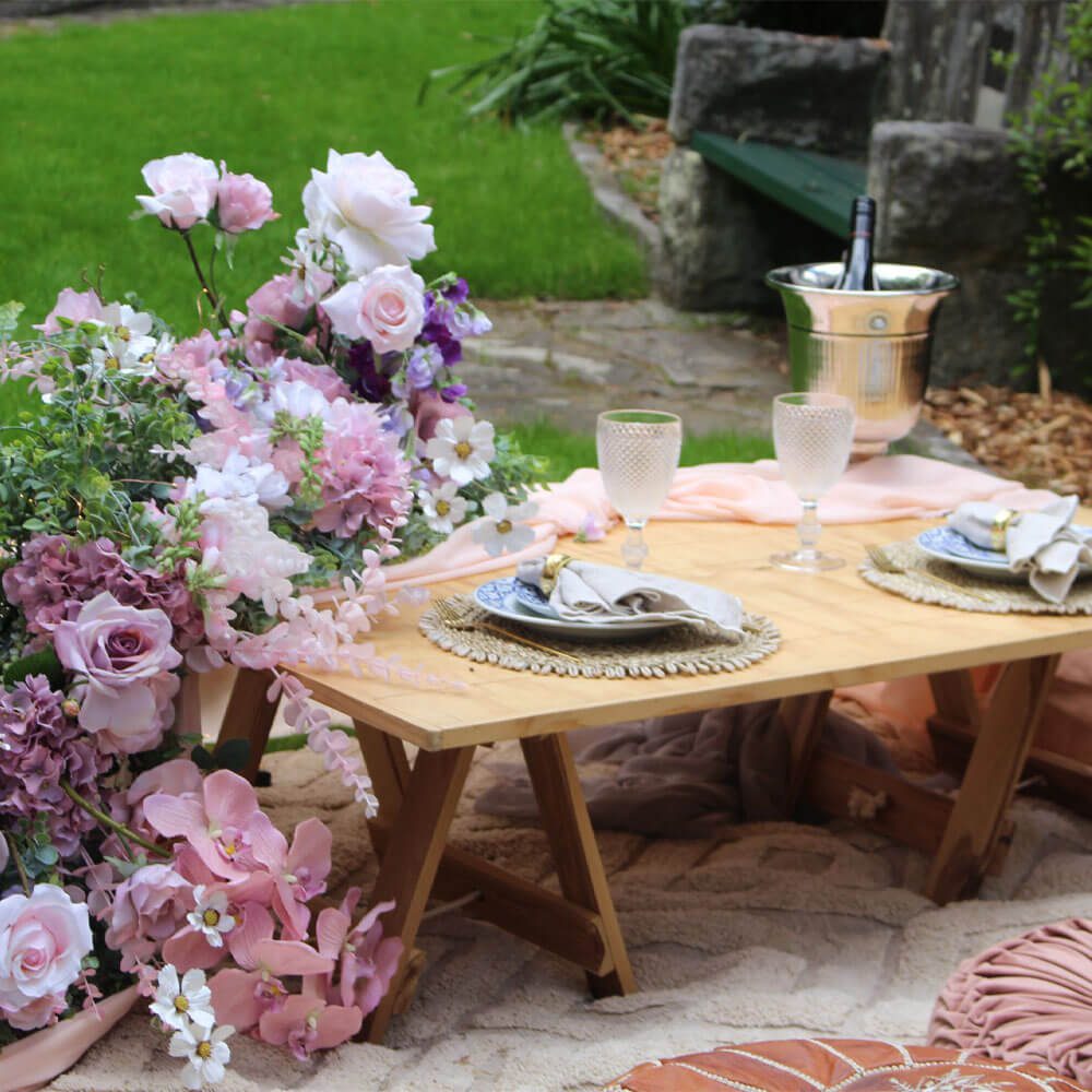Luxury Pop up Picnic Tables - NS Prop Styling